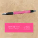 Professional Branding Minimalist Script Hot Pink Pen | Zazzle