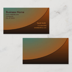 Professional Business Card Copper Shades | Zazzle