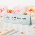 Professional business logo Desk Nameplate Table Tent | Zazzle