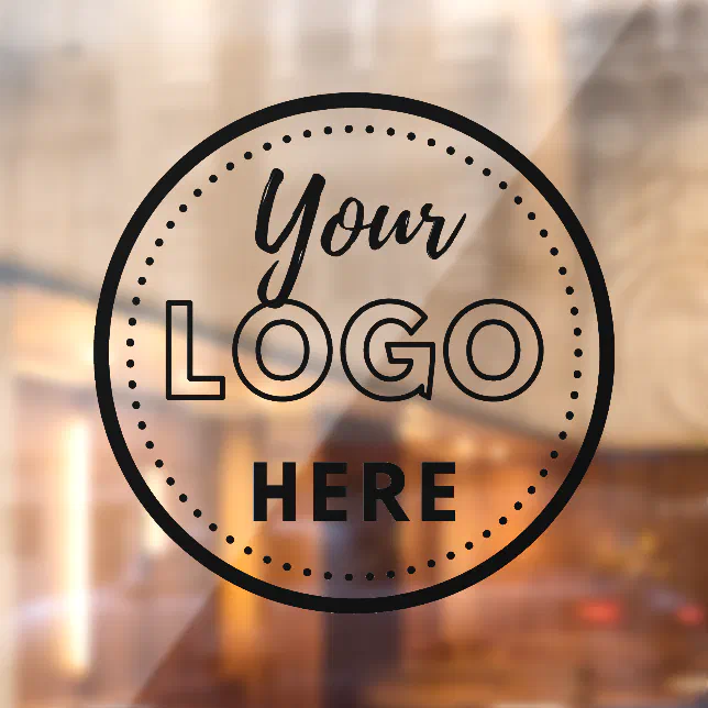 Professional Business Logo Modern Company Window Cling | Zazzle