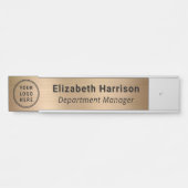 Professional Business Logo Name Gold Door Sign | Zazzle