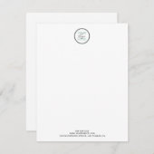 Professional Business Logo QR Code Note Card | Zazzle