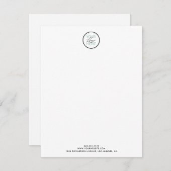 Professional Business Logo QR Code Note Card | Zazzle