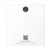 Professional Business Logo QR Code Promotional Notepad | Zazzle