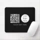 Professional Business Logo QR Code & Text Mouse Pad | Zazzle