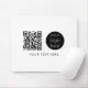 Professional Business Logo QR Code & Text Mouse Pad | Zazzle