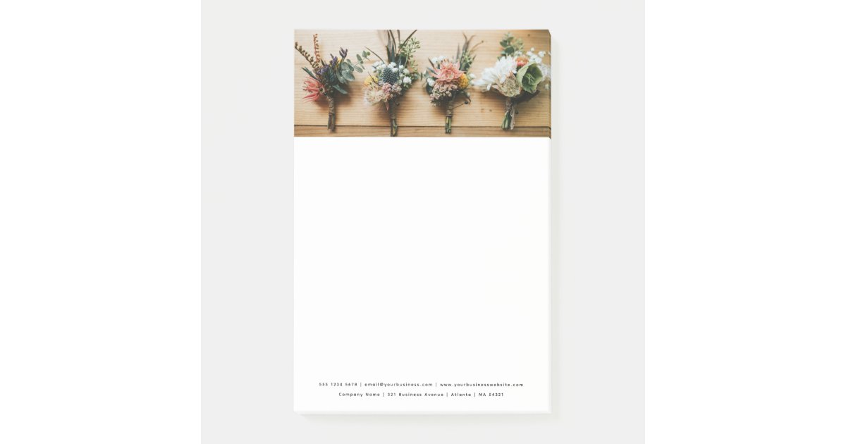 Professional Business Photo Custom Text Post-it Notes | Zazzle