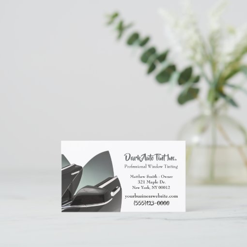 Professional Car Auto Window Tint Service Business Card | Zazzle