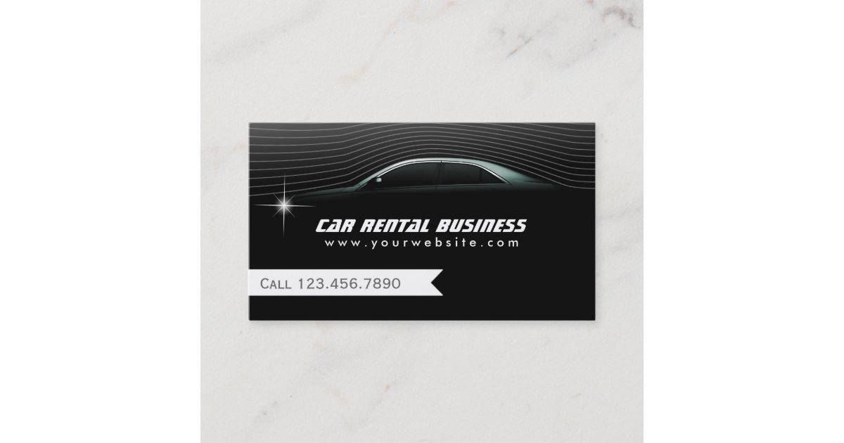 Professional Car Hire/Limo Service Business Card | Zazzle