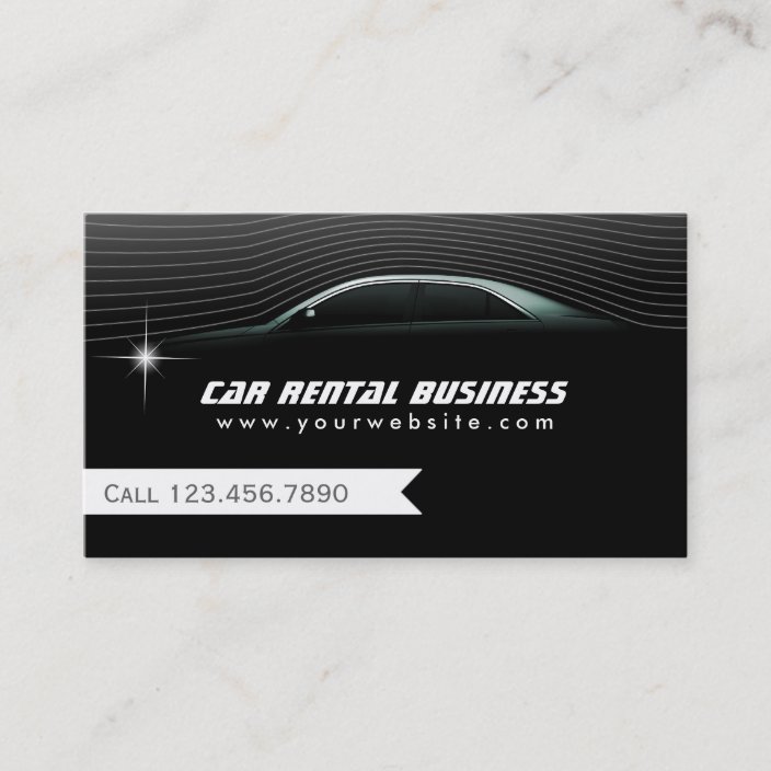 Professional Car Hire/Limo Service Business Card | Zazzle