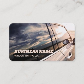 Professional Car Window Solar Tinting Business Card | Zazzle