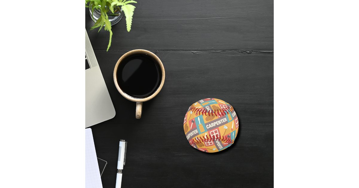 Professional Carpenter Iconic Designed Baseball | Zazzle