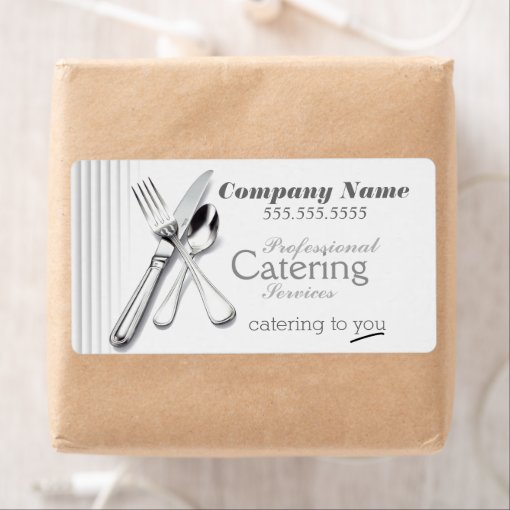 Professional Catering Services Custom Labels | Zazzle