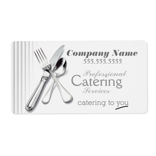 Professional Catering Services Custom Labels | Zazzle