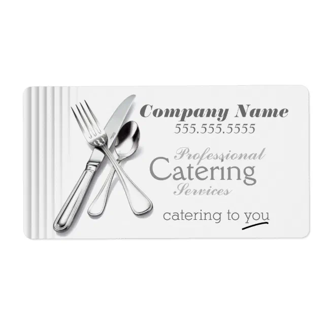 Professional Catering Services Custom Labels | Zazzle