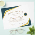 Professional Certificate Achievement Award Flyer | Zazzle