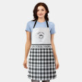 Professional Checkerboard Custom Logo Apron | Zazzle