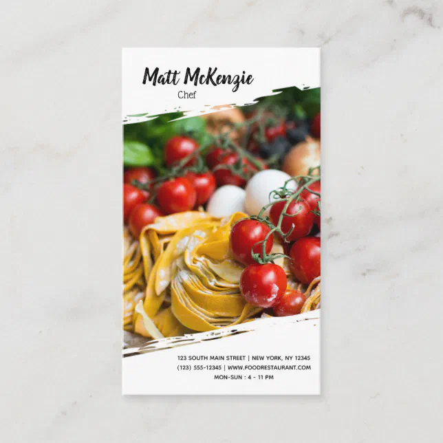 Professional Chef Business Card | Zazzle
