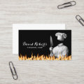 Professional Chef Restaurant Cook Catering Black Business Card | Zazzle