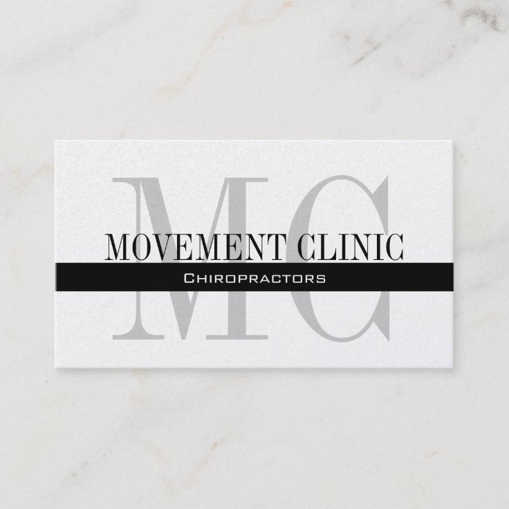 Professional Chiropractic Business Card Gold | Zazzle