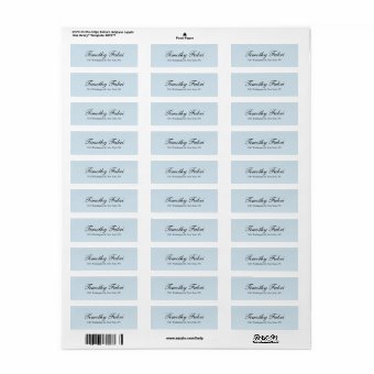 Professional Classical Script Light Grey Elegant Label | Zazzle