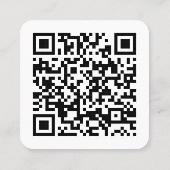 Professional Clean Generic Company Logo QR Code Square Business Card ...