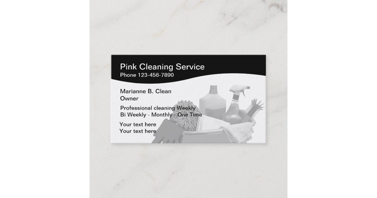 Professional Cleaning Business Card | Zazzle