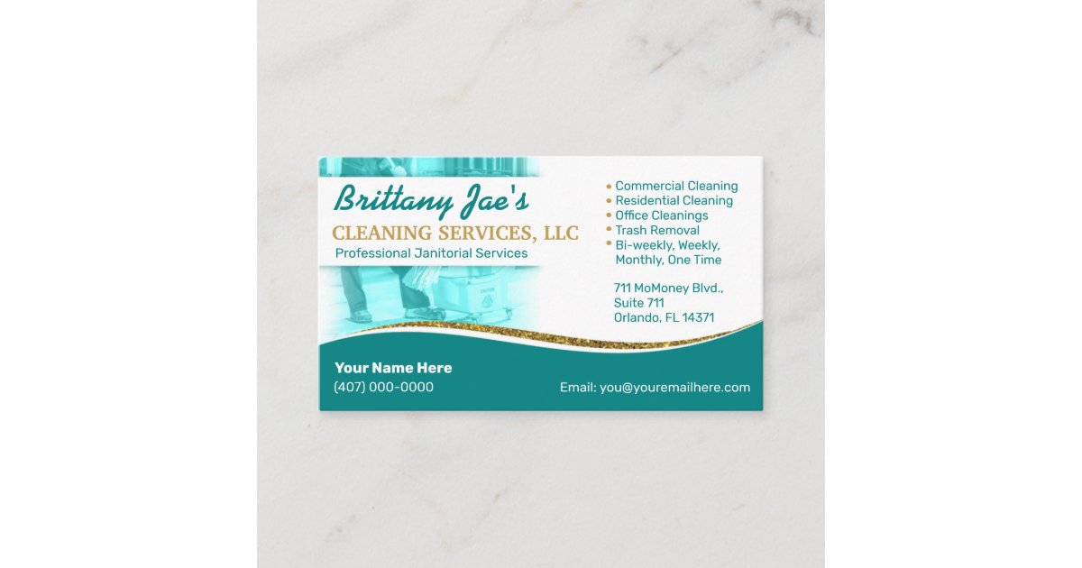 Professional Cleaning/Janitorial Housekeeping Serv Business Card | Zazzle