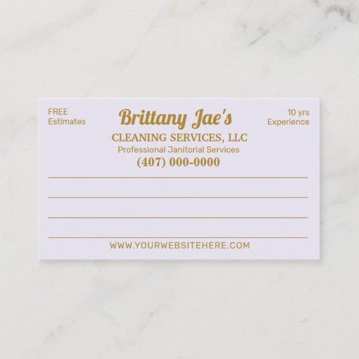 Professional Cleaning/Janitorial Housekeeping Serv Business Card | Zazzle