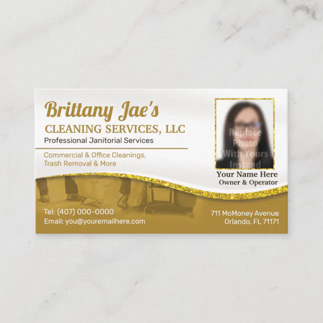 Professional Cleaning/Janitorial Housekeeping Serv Business Card | Zazzle