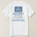 Professional Cleaning Logo Washing Window Cleaner T-Shirt | Zazzle