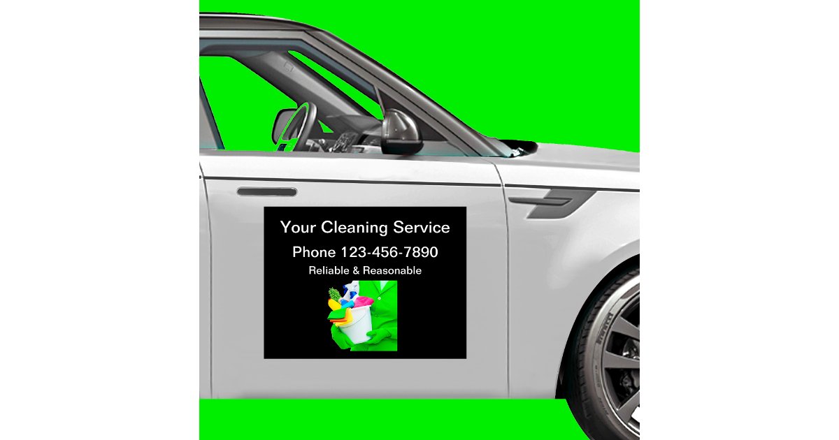 Professional Cleaning Maid Mobile Car Magnets | Zazzle