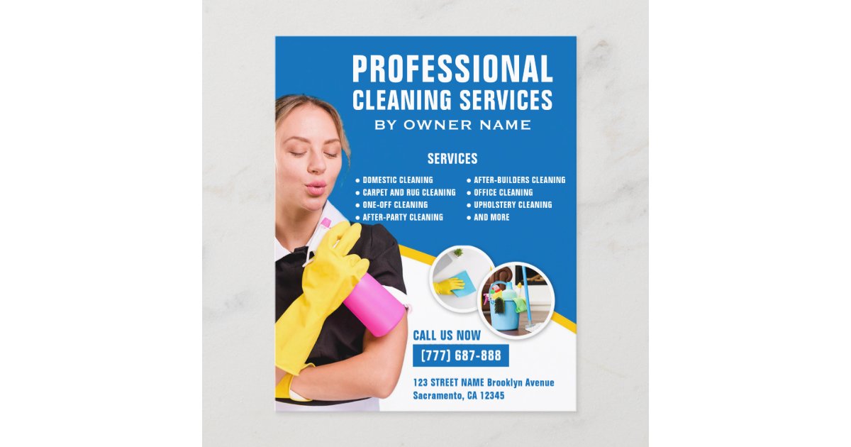 Professional Cleaning Services Flyer | Zazzle