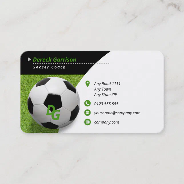 Professional Coach | Soccer Master Sport Business Card | Zazzle