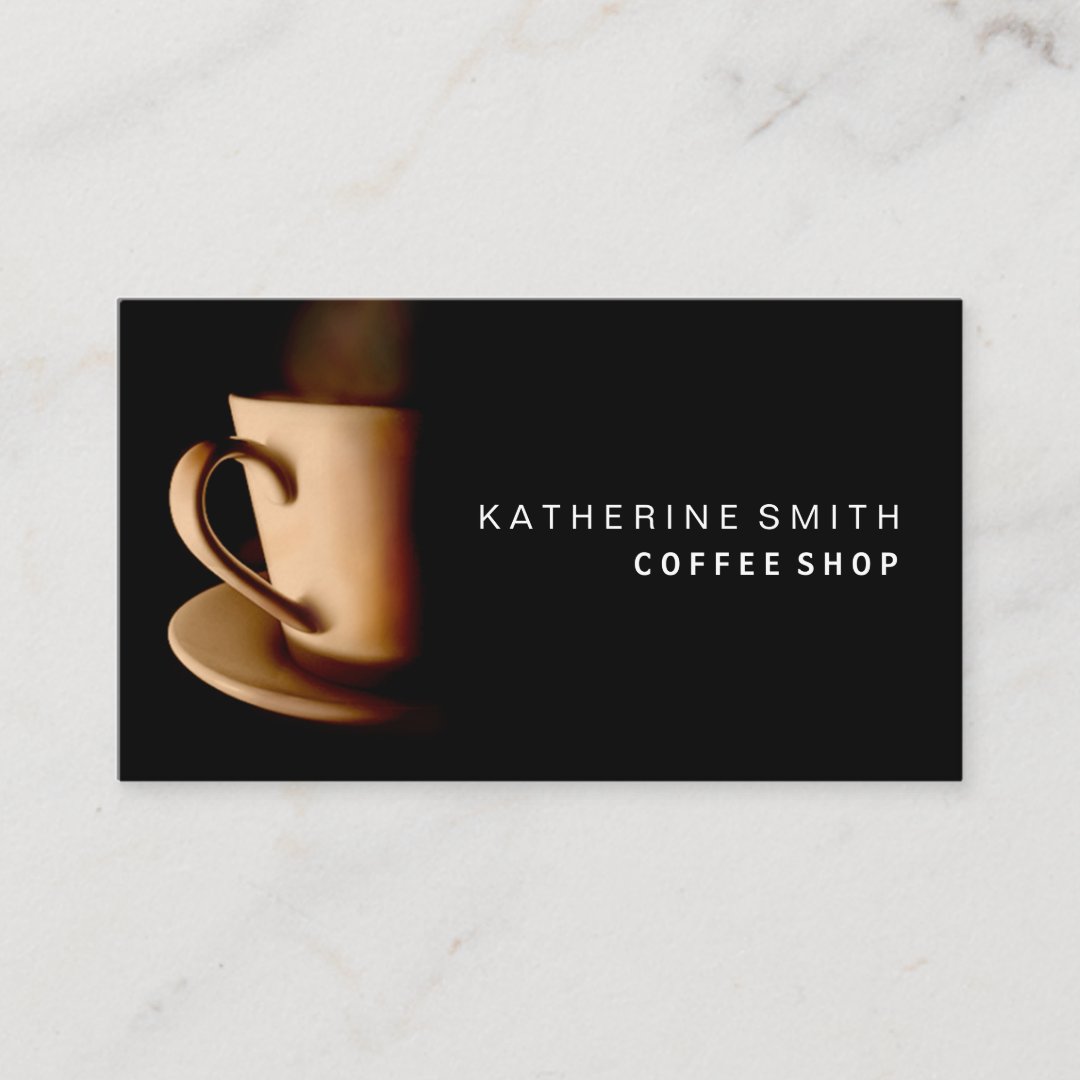 Professional Coffee Business Card | Zazzle