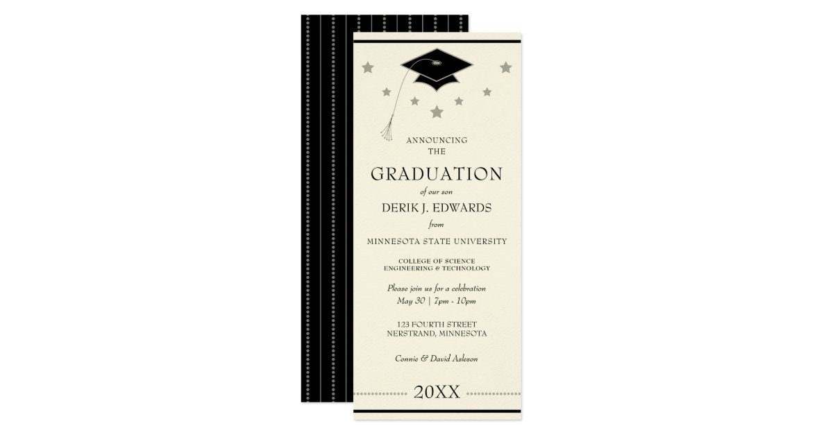 Professional College Graduation Announcement | Zazzle.com