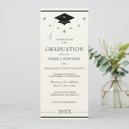 Professional College Graduation Announcement | Zazzle