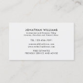 Professional Commercial and Domestic Tiling Business Card | Zazzle