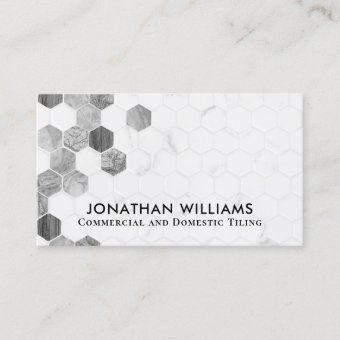 Professional Commercial and Domestic Tiling Business Card | Zazzle