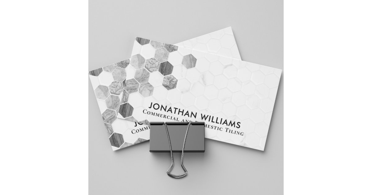 Professional Commercial and Domestic Tiling Business Card | Zazzle