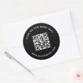 Professional Company QR Code Scan Me For More Info Classic Round ...