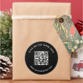 Professional Company QR Code Scan Me For More Info Classic Round ...