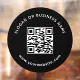 Professional Company QR Code Slogan Business Name Window Cling | Zazzle