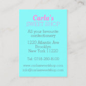 Professional Confectioner Sweet Shop Candy Store Business Card | Zazzle