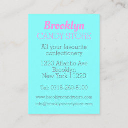 Professional Confectionery Sweet Shop Candy Store Business Card | Zazzle