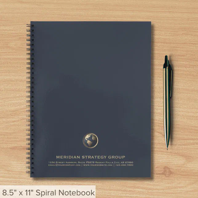 Professional Consulting Logo Notes Notebook | Zazzle