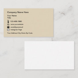 Professional Contact Layout Business Card | Zazzle