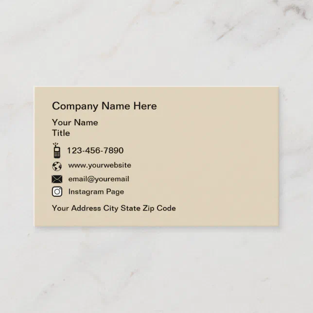 Professional Contact Layout Business Card | Zazzle
