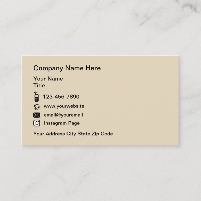 Professional Contact Layout Business Card | Zazzle.com