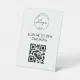 Professional Contactless Restaurant Menu QR Code Pedestal Sign | Zazzle